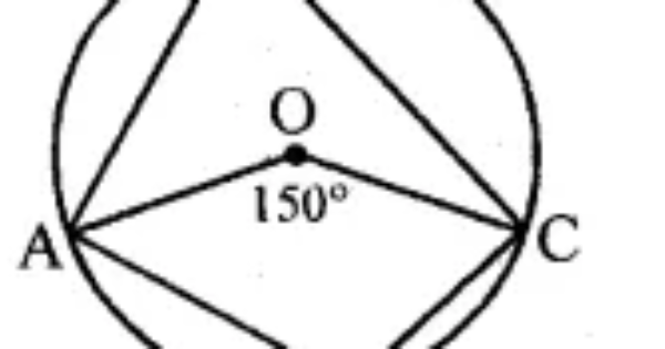 Question 2. (a) In the figure (i) given below, O is the centre of the circle. If ∠AOC = 150 ...